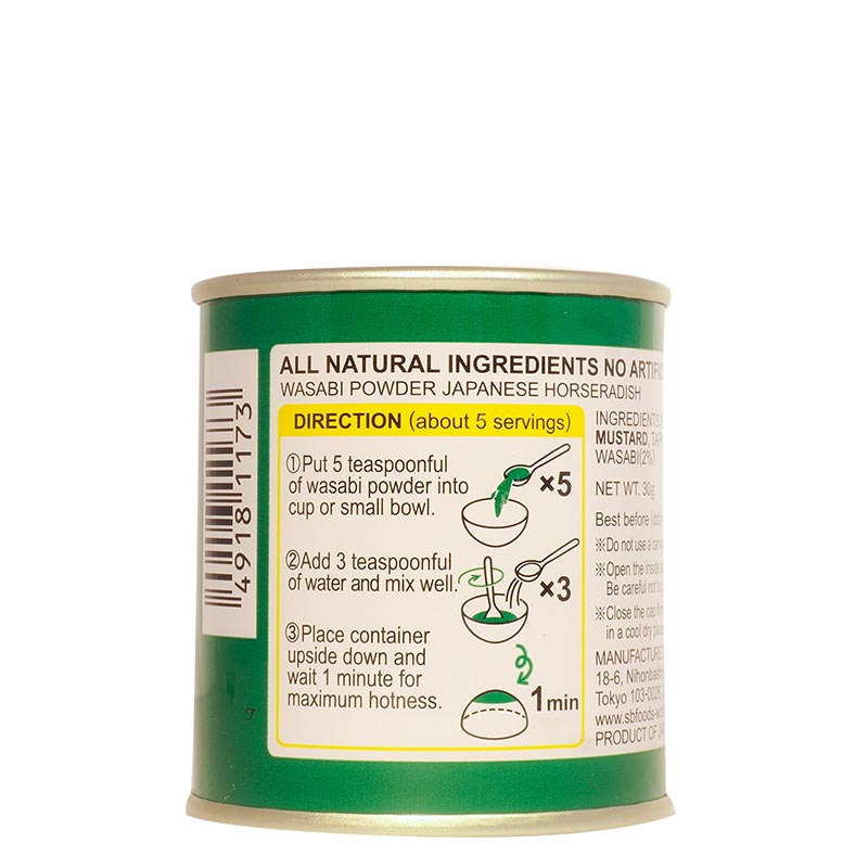 Wasabipulver S&B 30g - Drakfrukt.se