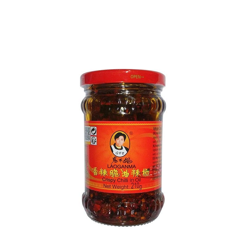 Crispy Chili In Oil, Lao gan Ma 210g - Drakfrukt.se
