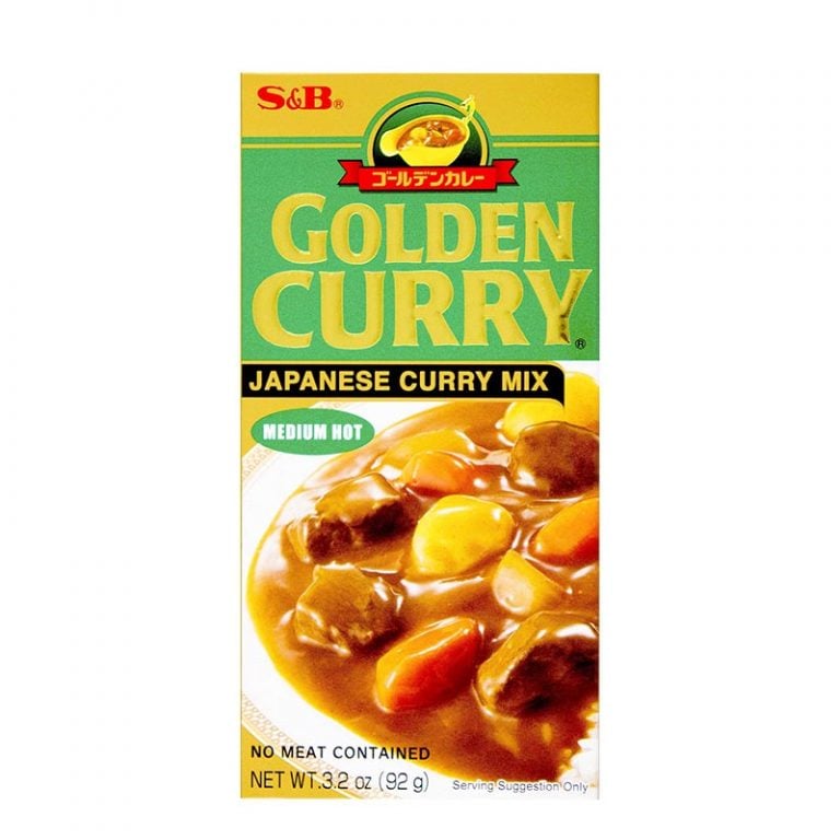 Golden Curry Medium 5 portioner S&B 92g - Drakfrukt.se