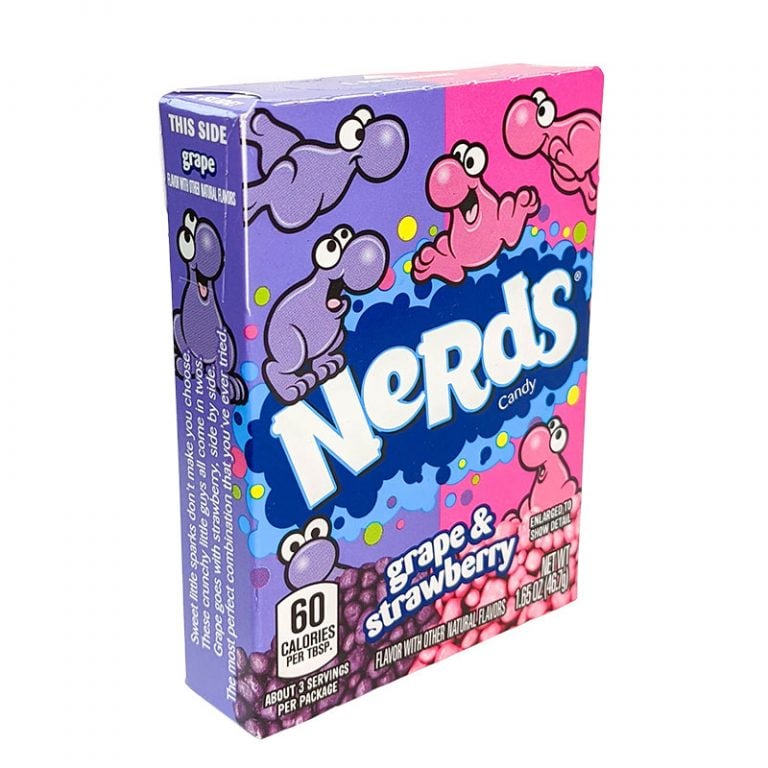 Nerds Candy Grape & Strawberry - Drakfrukt.se