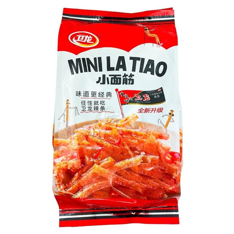Latiao Mini Hot & Spicy Snacks Stor påse 360g - Drakfrukt.se