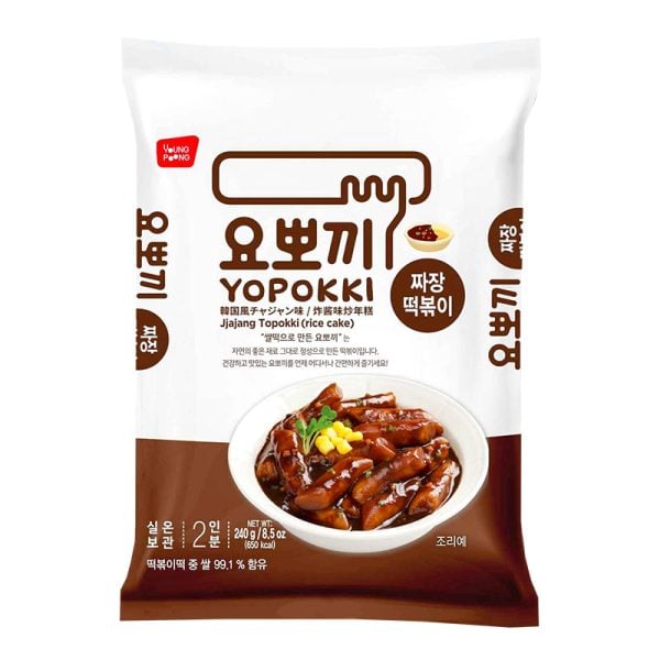 Instant Rice Cakes med Färdig sås Jjajang Yopokki 120g - Drakfrukt.se