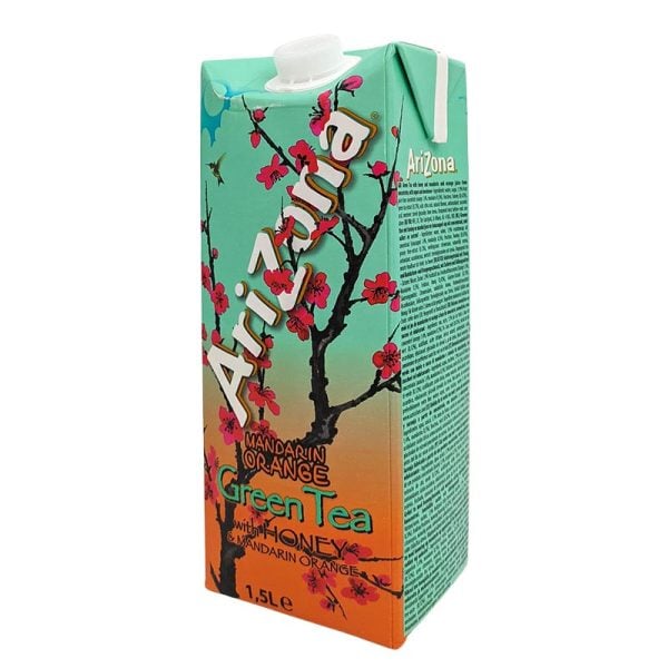 Arizona Green Tea Mandarin & Apelsin 1.5L - Drakfrukt.se