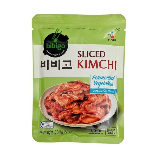 Skivad Kimchi Bibigo 150g - Drakfrukt.se
