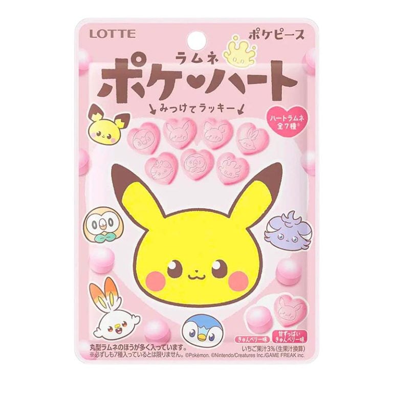Pokéheart Godistabletter (Ramune candy) Lotte - Drakfrukt.se
