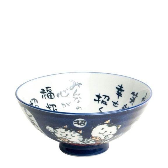 Risskål Blå Katter 14cm - Drakfrukt.se