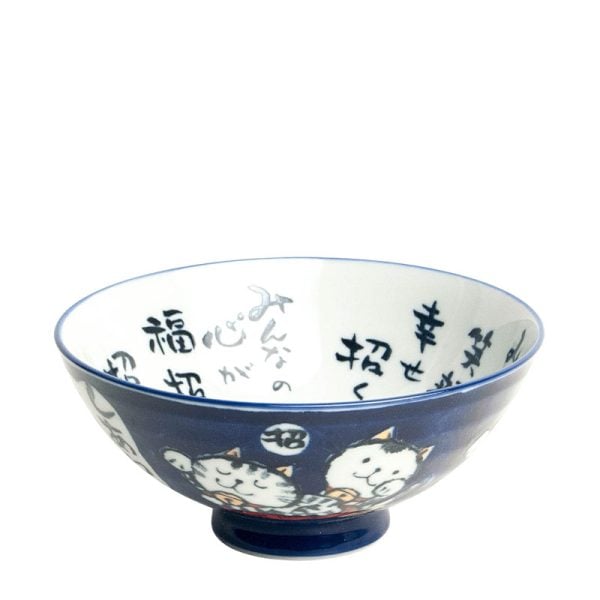 Risskål Blå Katter 14cm - Drakfrukt.se