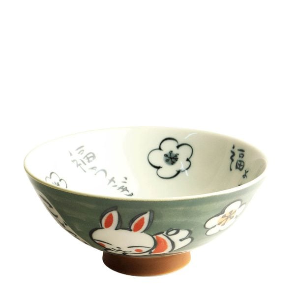 Risskål Grön Kaniner 14cm - Drakfrukt.se